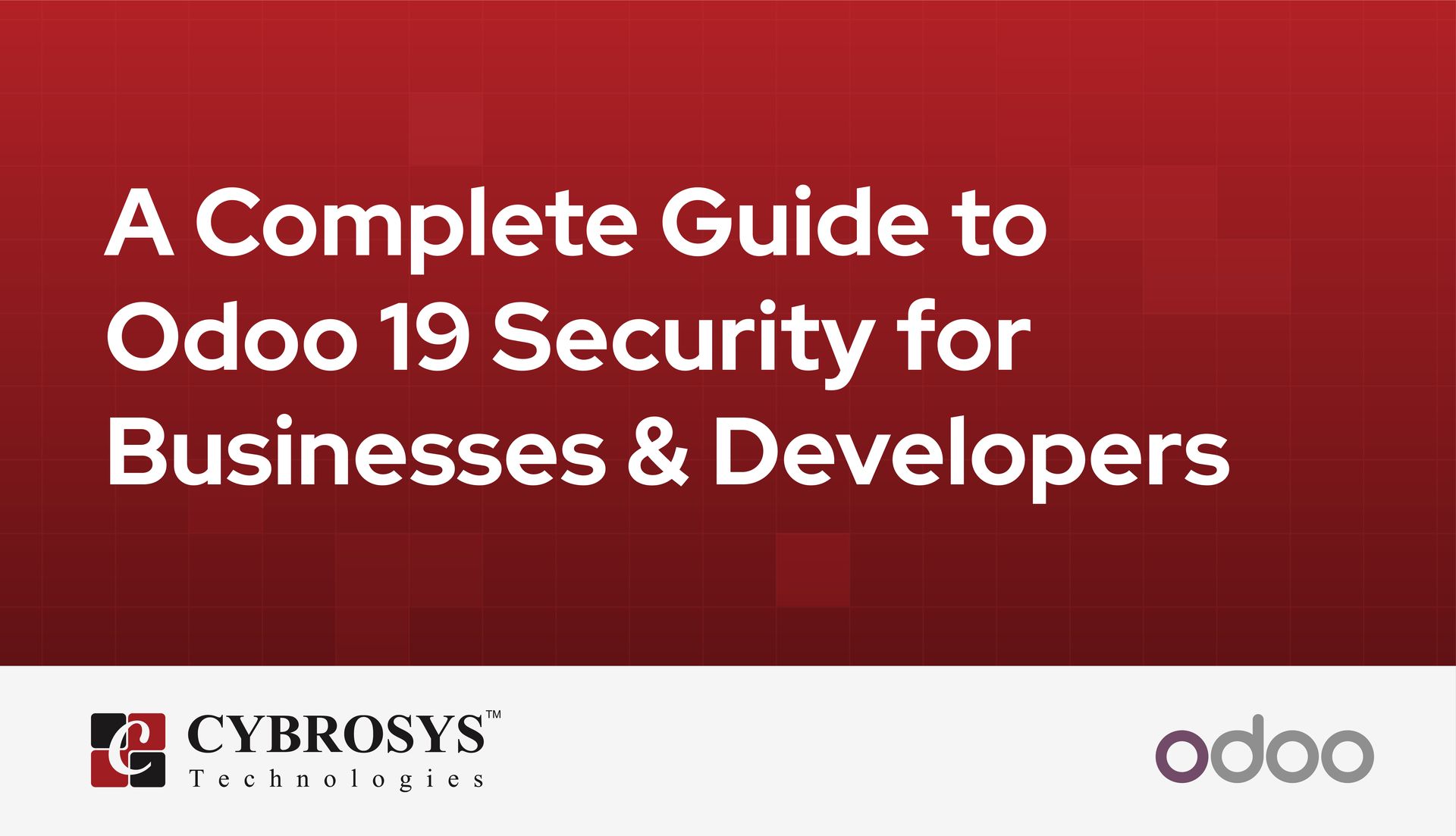 A Complete Guide to Odoo 19 Security for Businesses & Developers