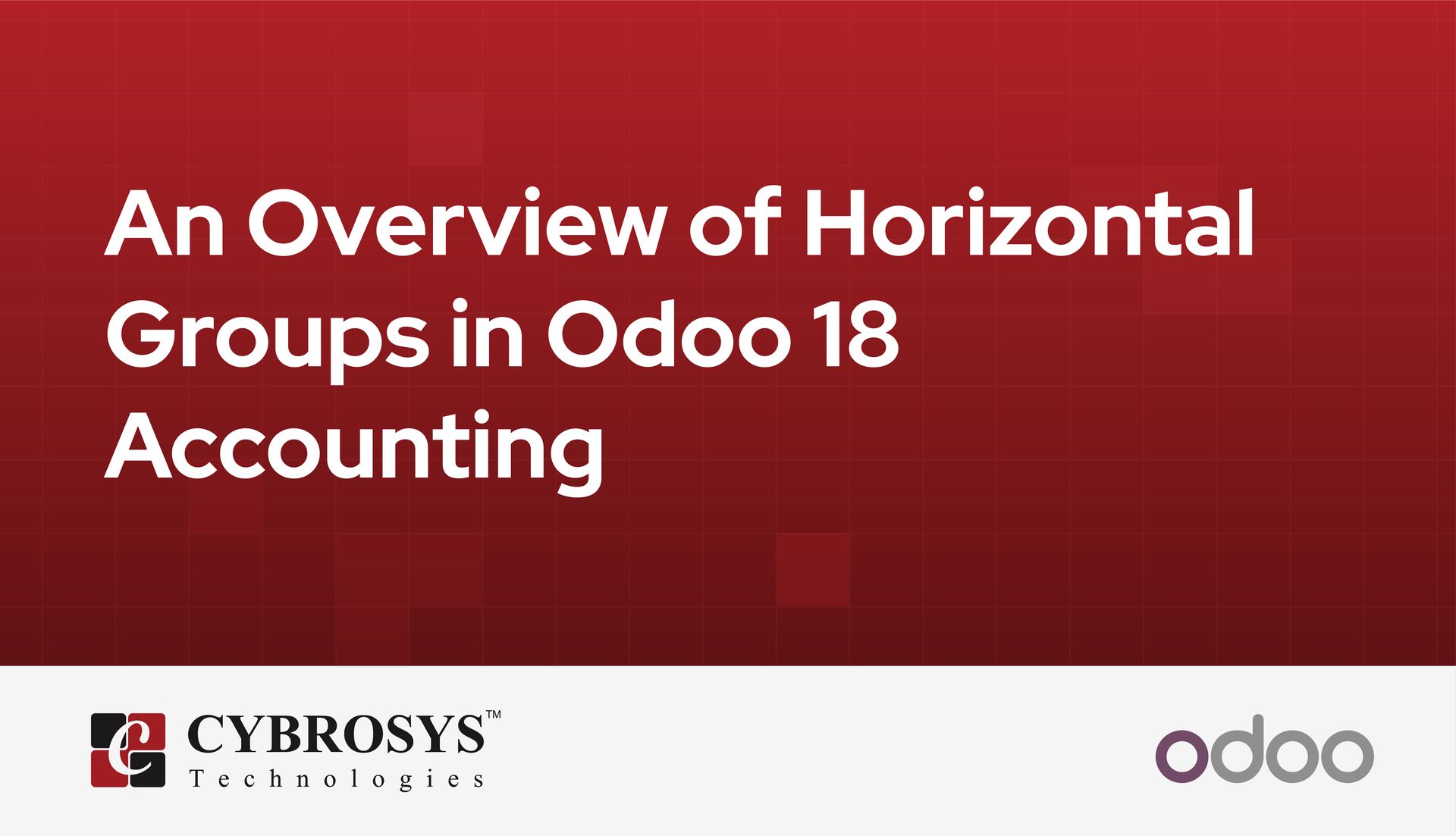 An Overview of Horizontal Groups in Odoo 18 Accounting