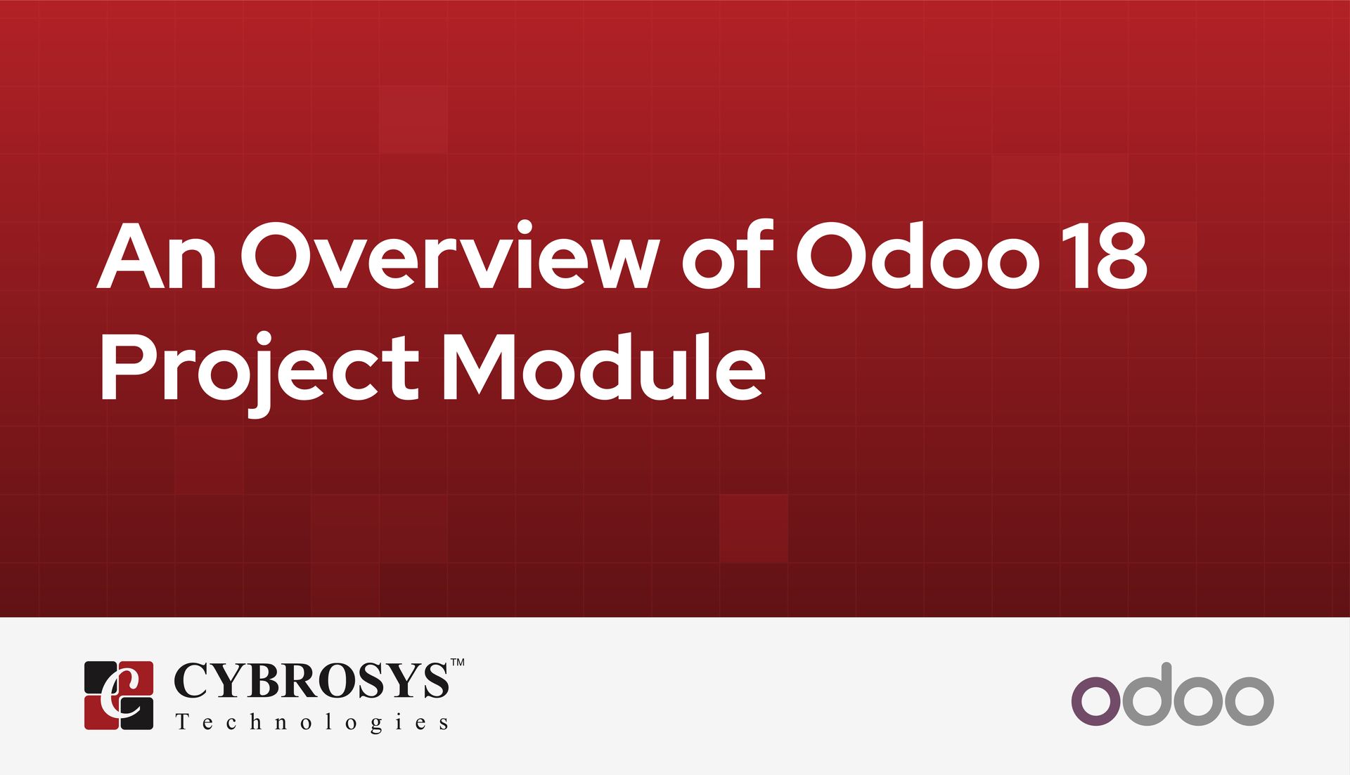 An Overview of the Odoo 18 Project Module
