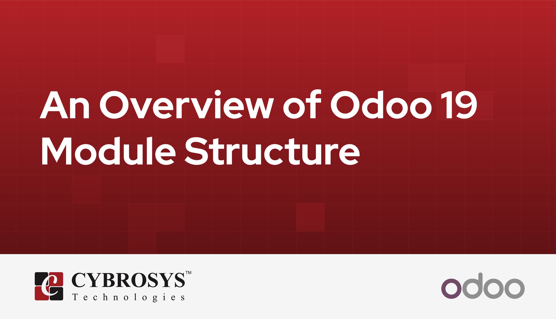 An Overview of Odoo 19 Module Structure