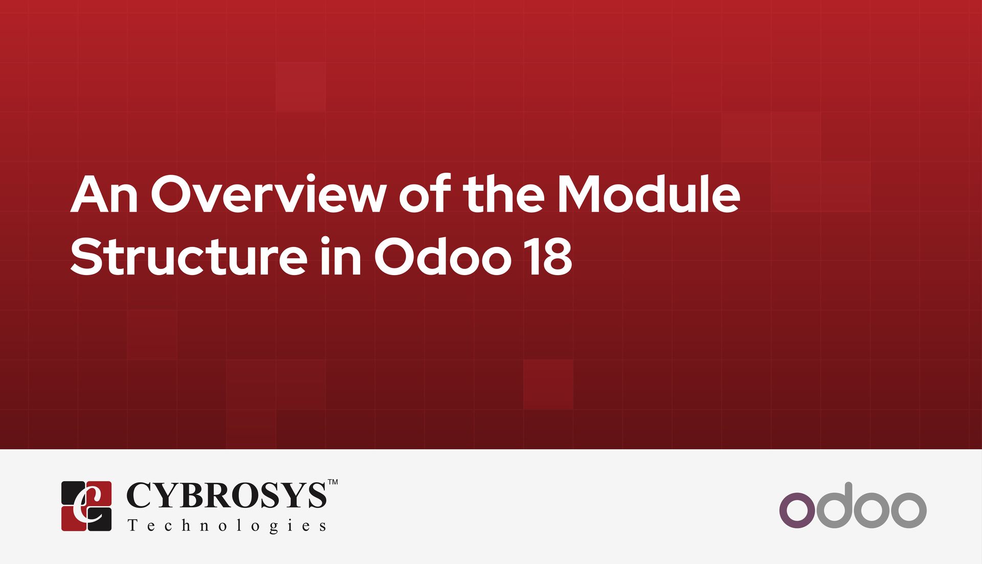An Overview of the Module Structure in Odoo 18