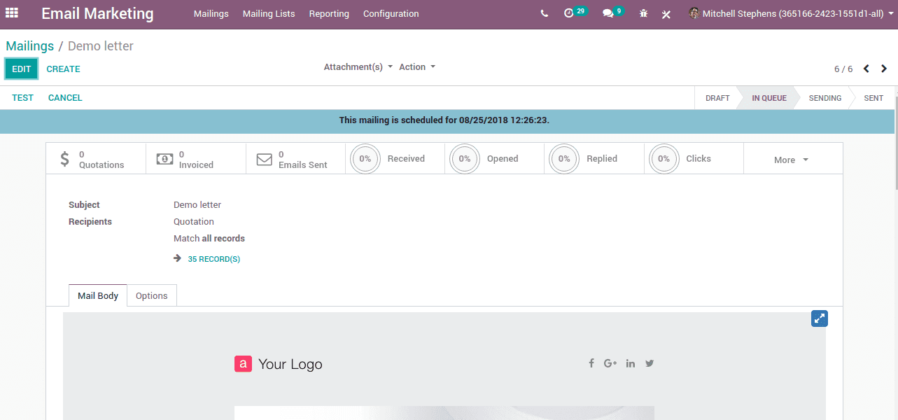 How to Setup Email Marketing in Odoo