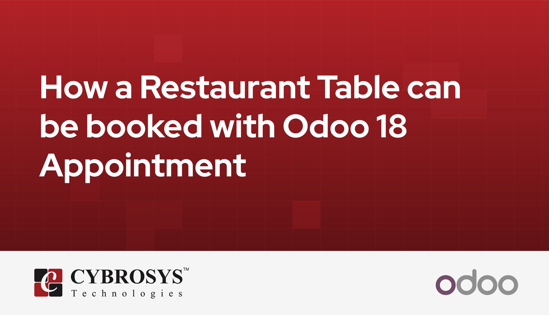 How a Restaurant Table can be booked with Odoo 18 Appointment