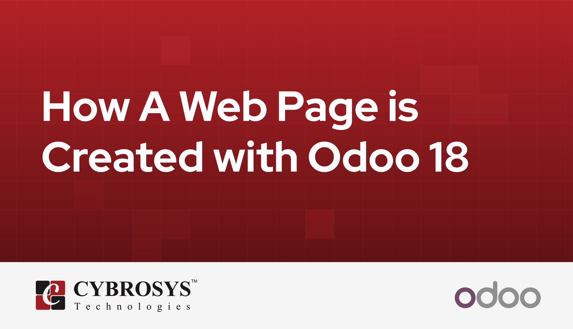 How A Web Page is Created with Odoo 18