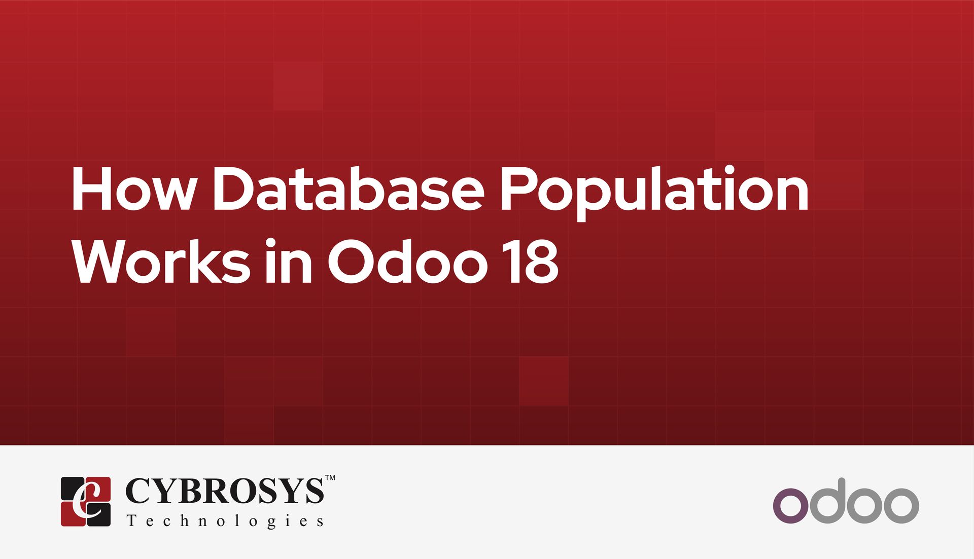 How Database Population Works In Odoo 18 5735