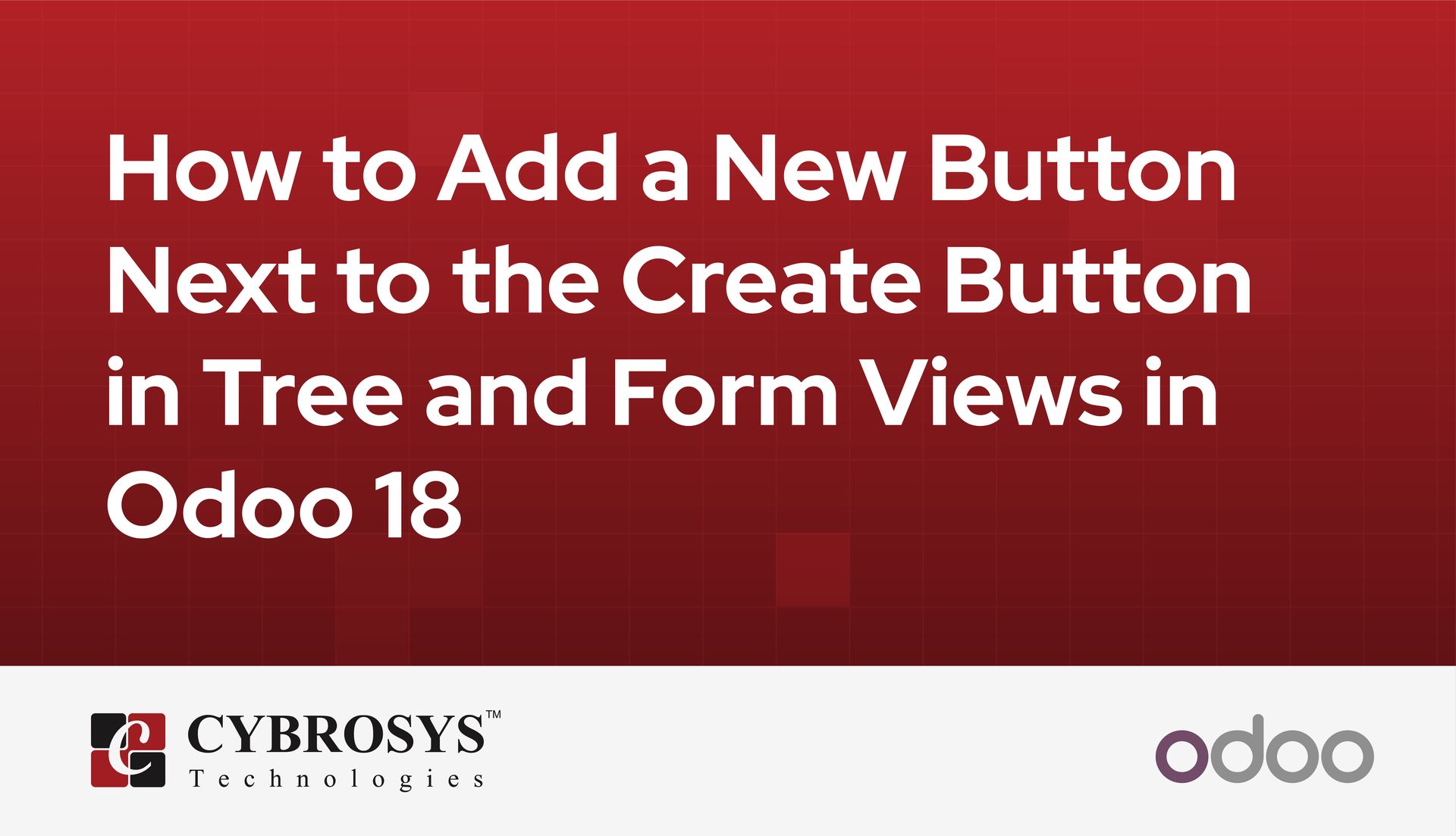 How to Add a New Button Next to the Create Button in Tree and Form ...