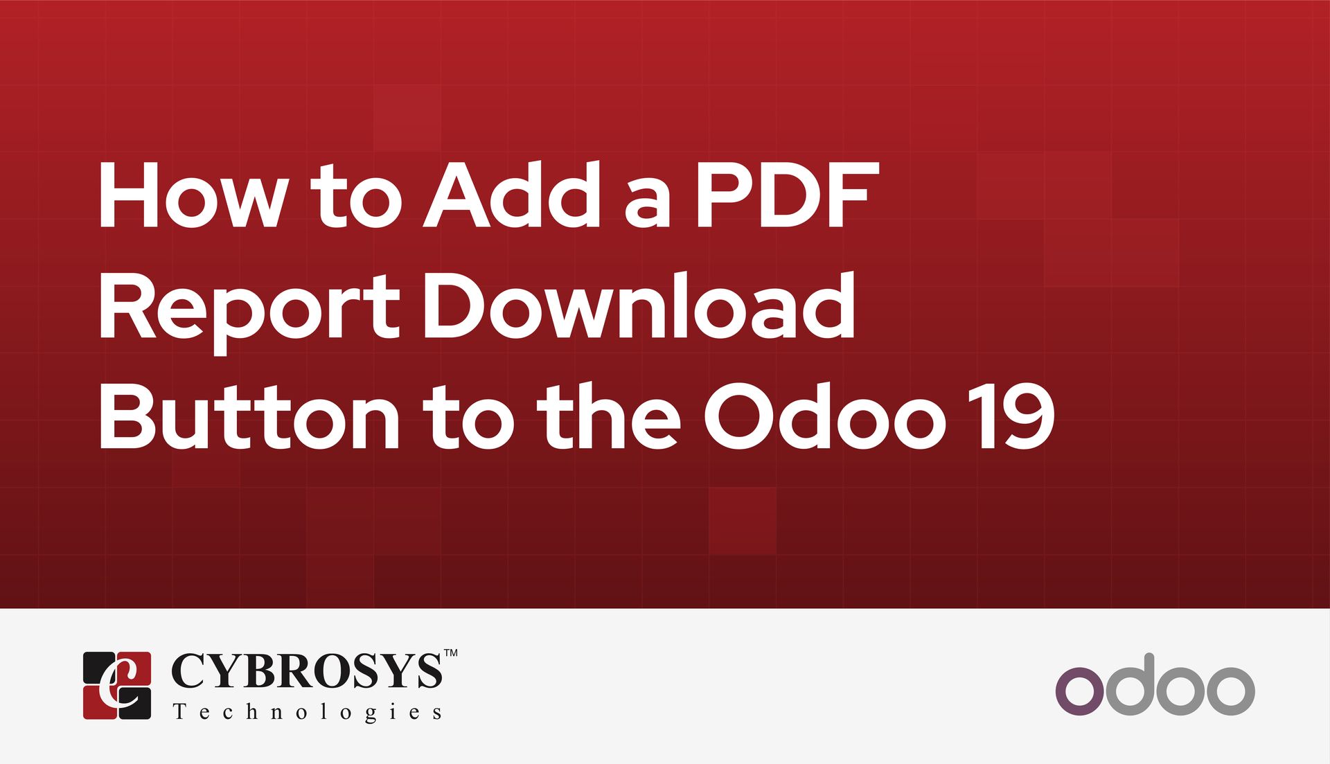 How to Add a PDF Report Download Button to the Odoo 19 Customer Portal