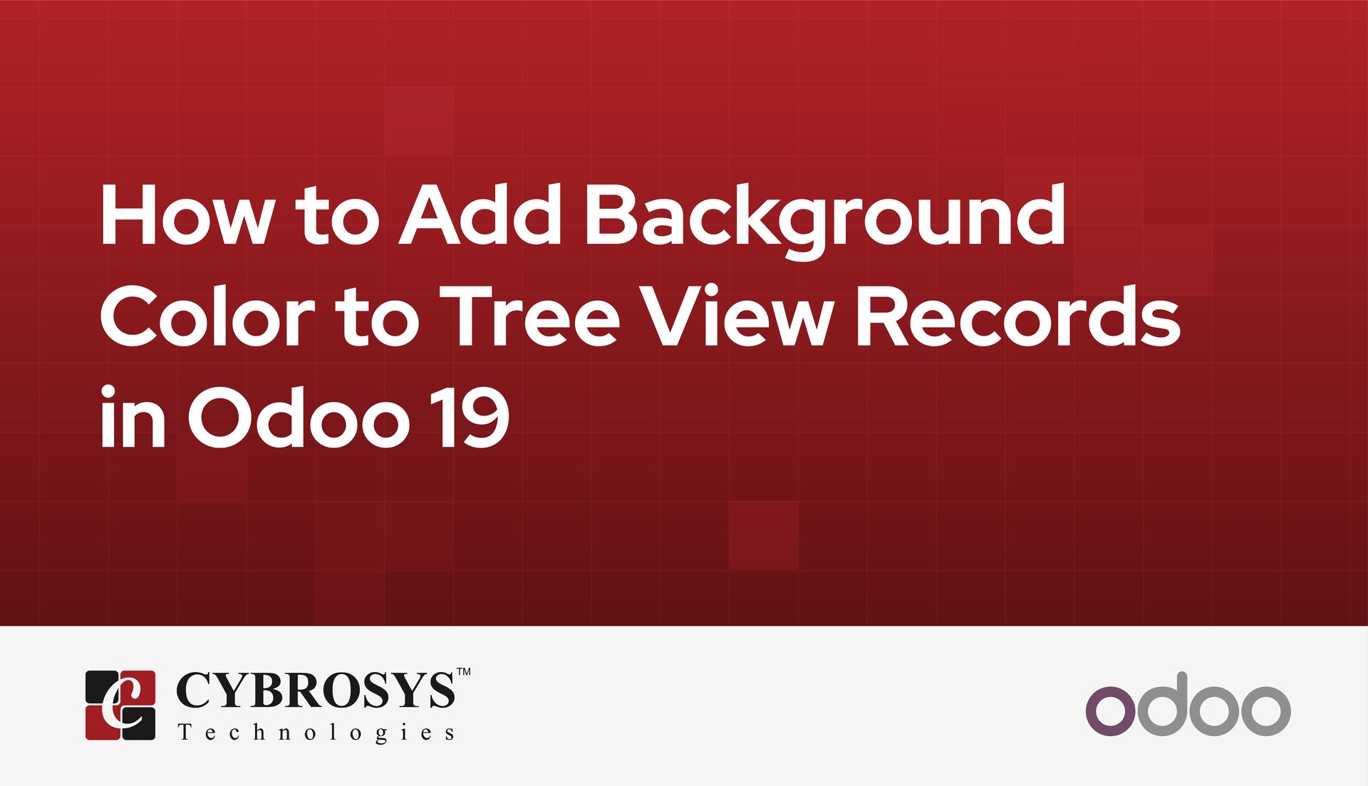 How to Add Background Color to Tree View Records in Odoo 19