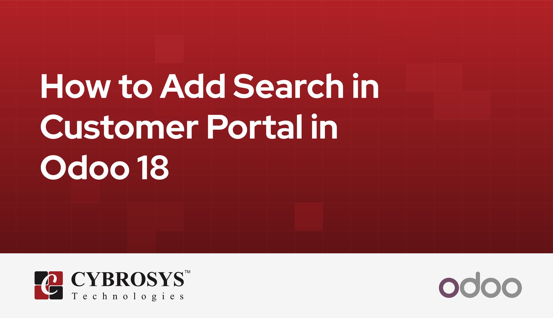 How to Add Search in Customer Portal in Odoo 18