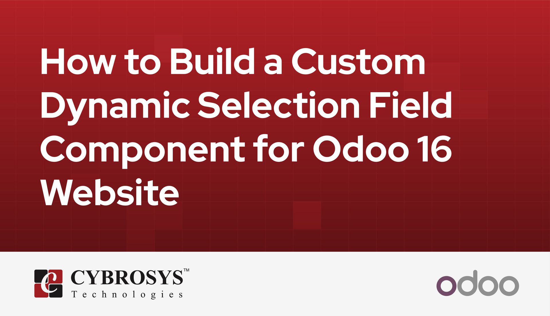 How to Build a Custom Dynamic Selection Field Component for Odoo 16 Website