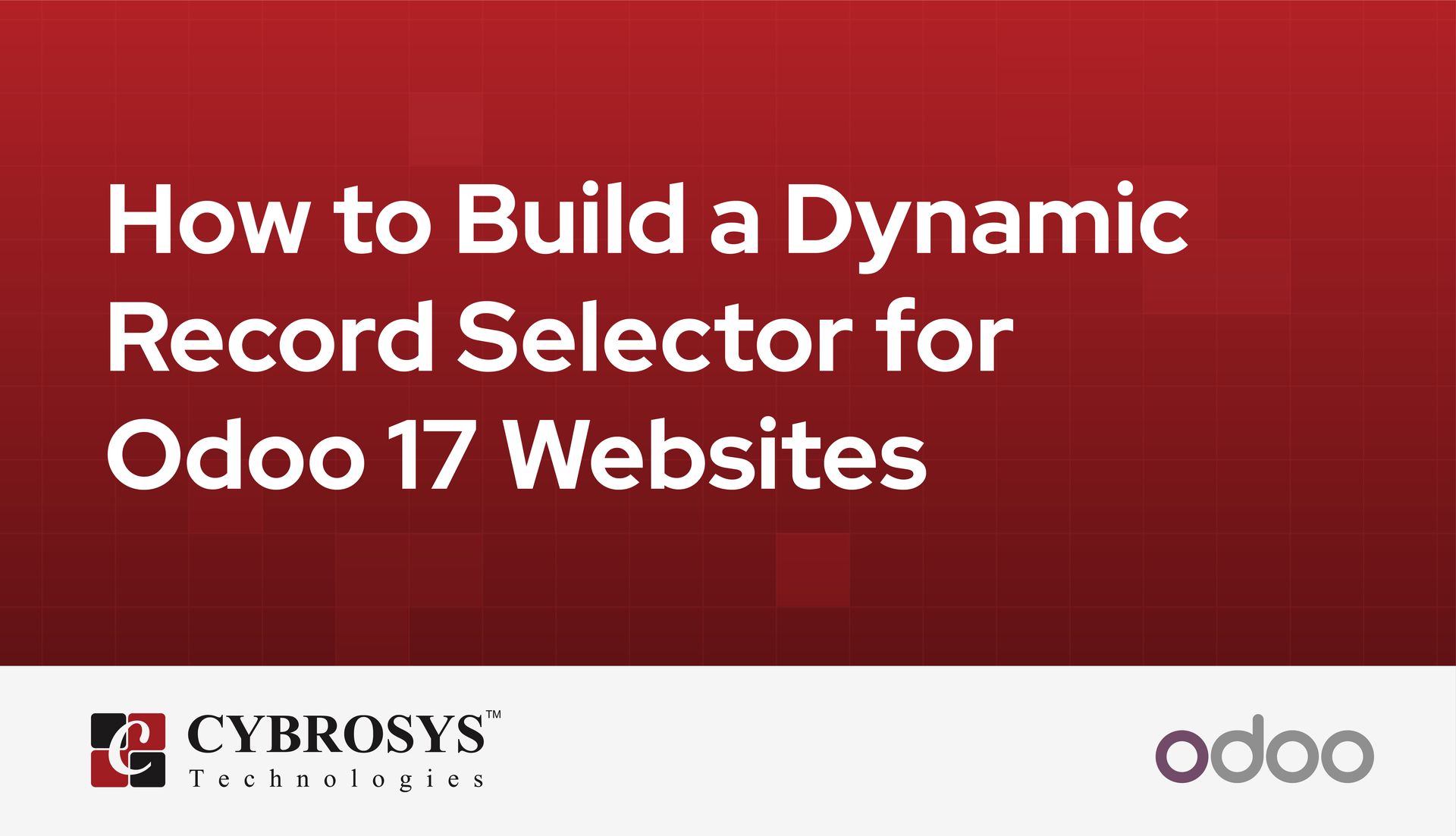 How to Build a Dynamic Record Selector for Odoo 17 Websites