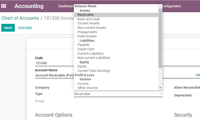 How to Configure Chart of Accounts in Odoo 14