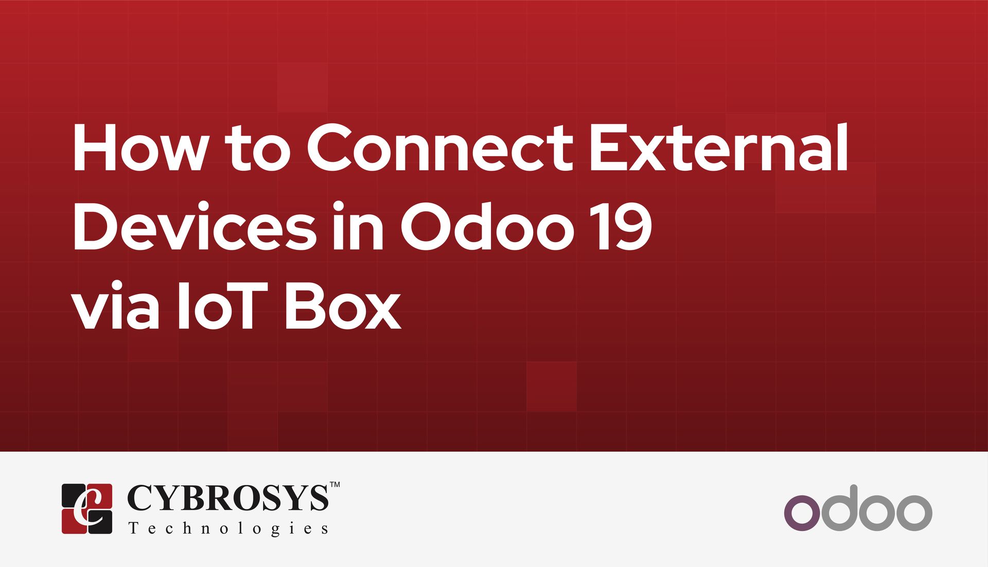 How to Connect External Devices in Odoo 19 via IoT Box