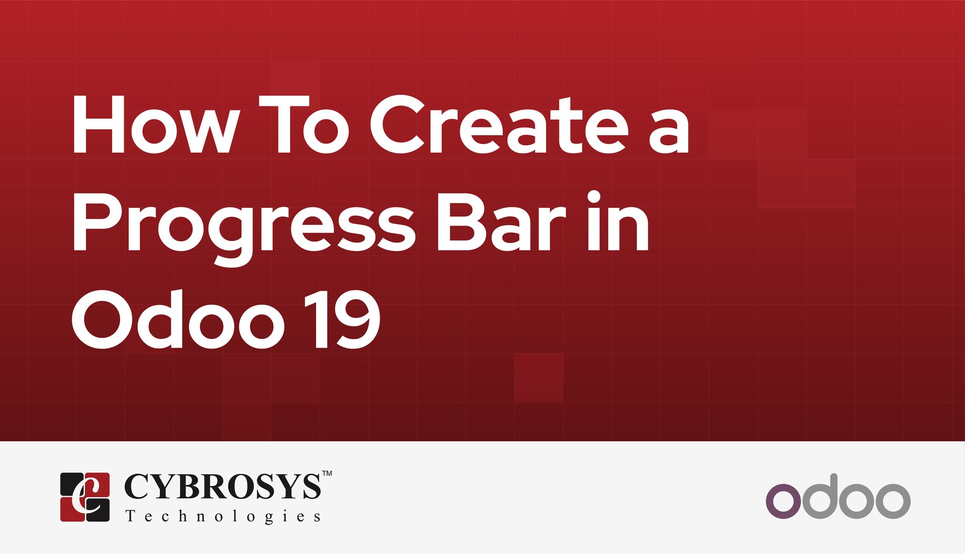 How To Create a Progress Bar in Odoo 19