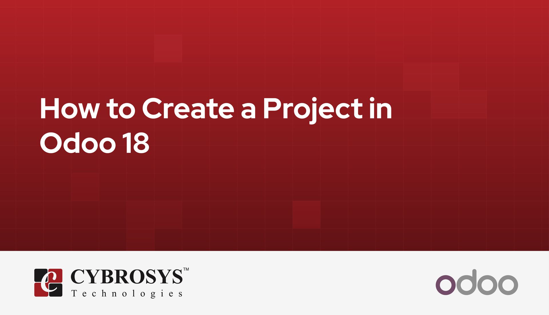 How to Create a Project in Odoo 18