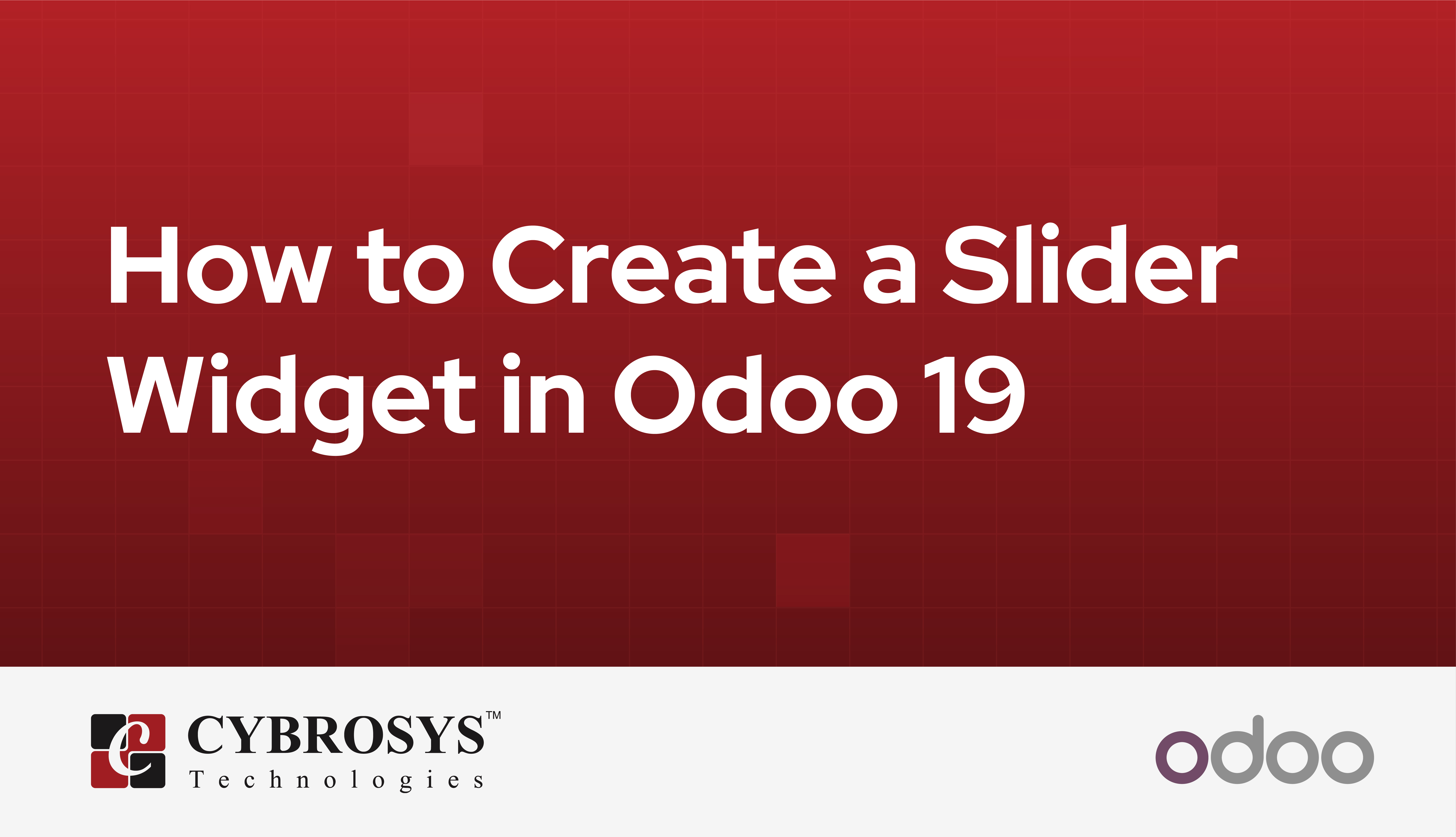 How to Create a Slider Widget in Odoo 19