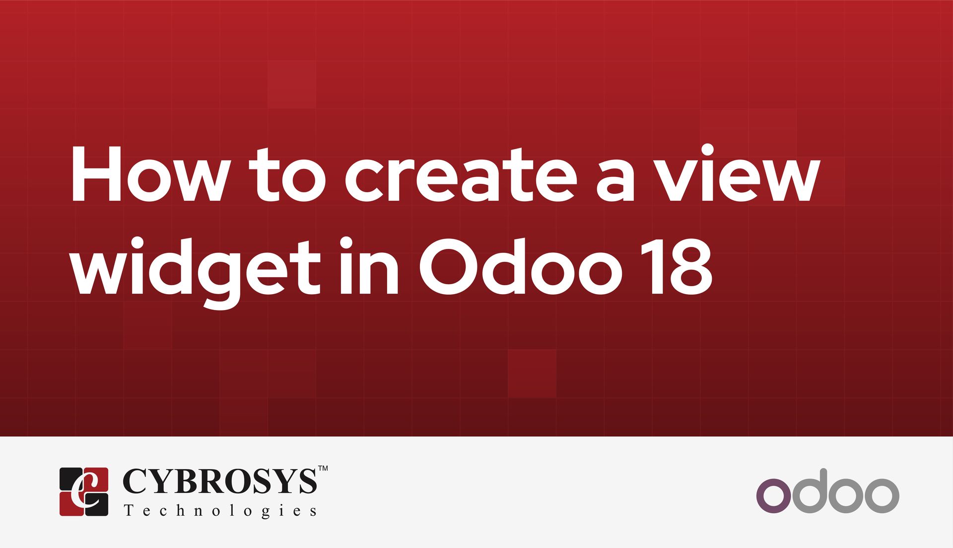 How to create a view widget in Odoo 18
