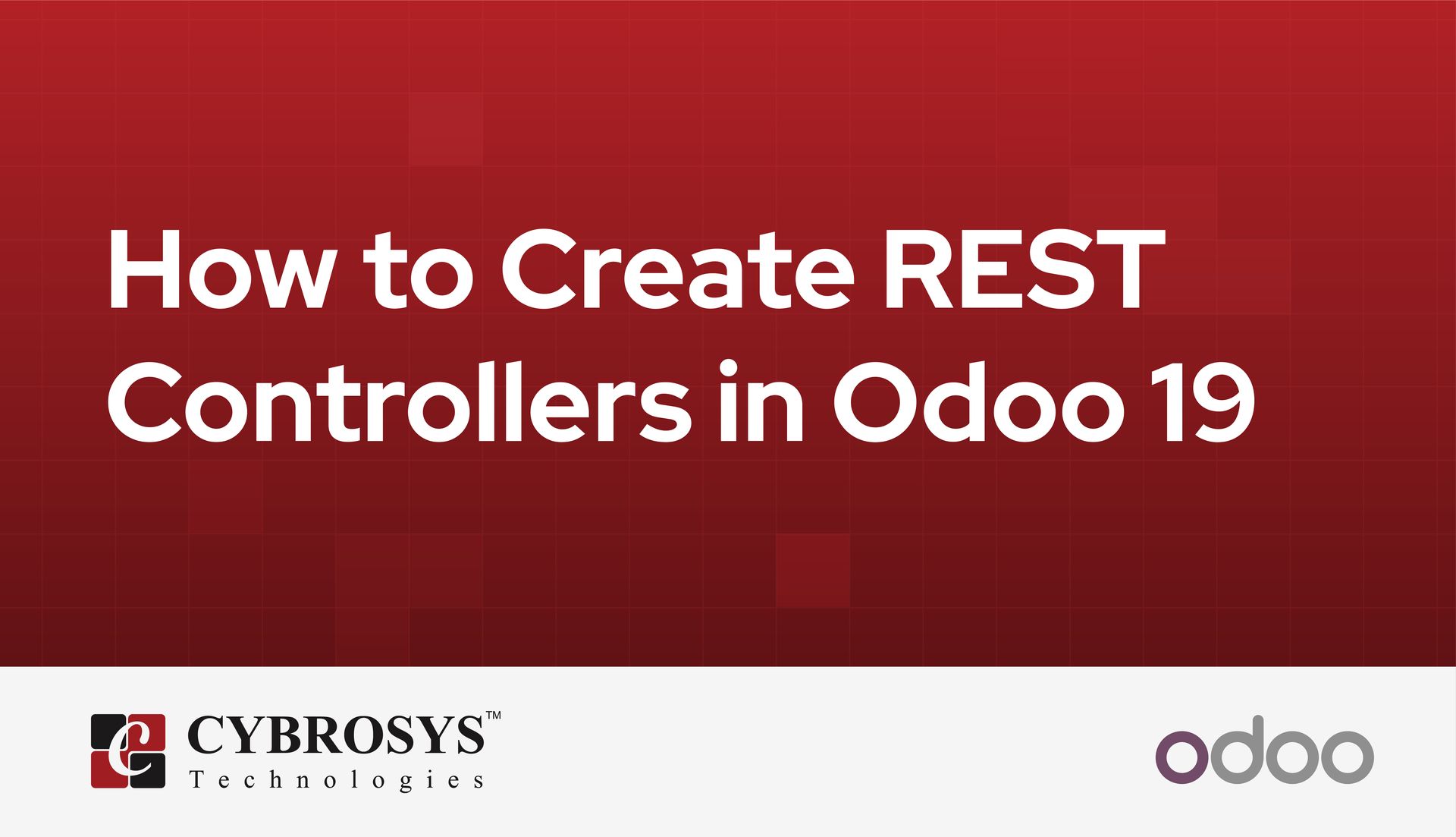 How to Create REST Controllers in Odoo 19