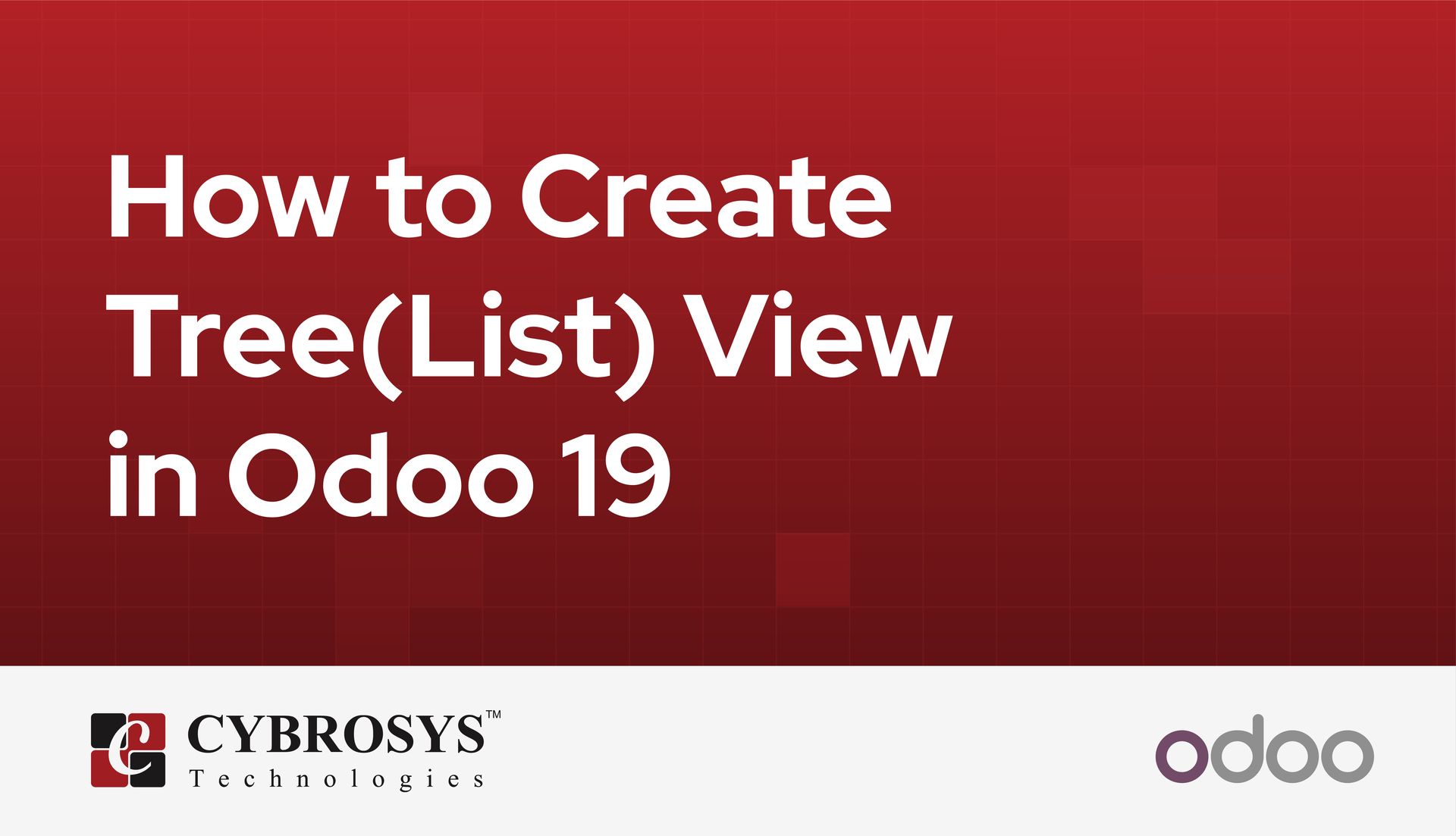 How to Create Tree(List) View in Odoo 19