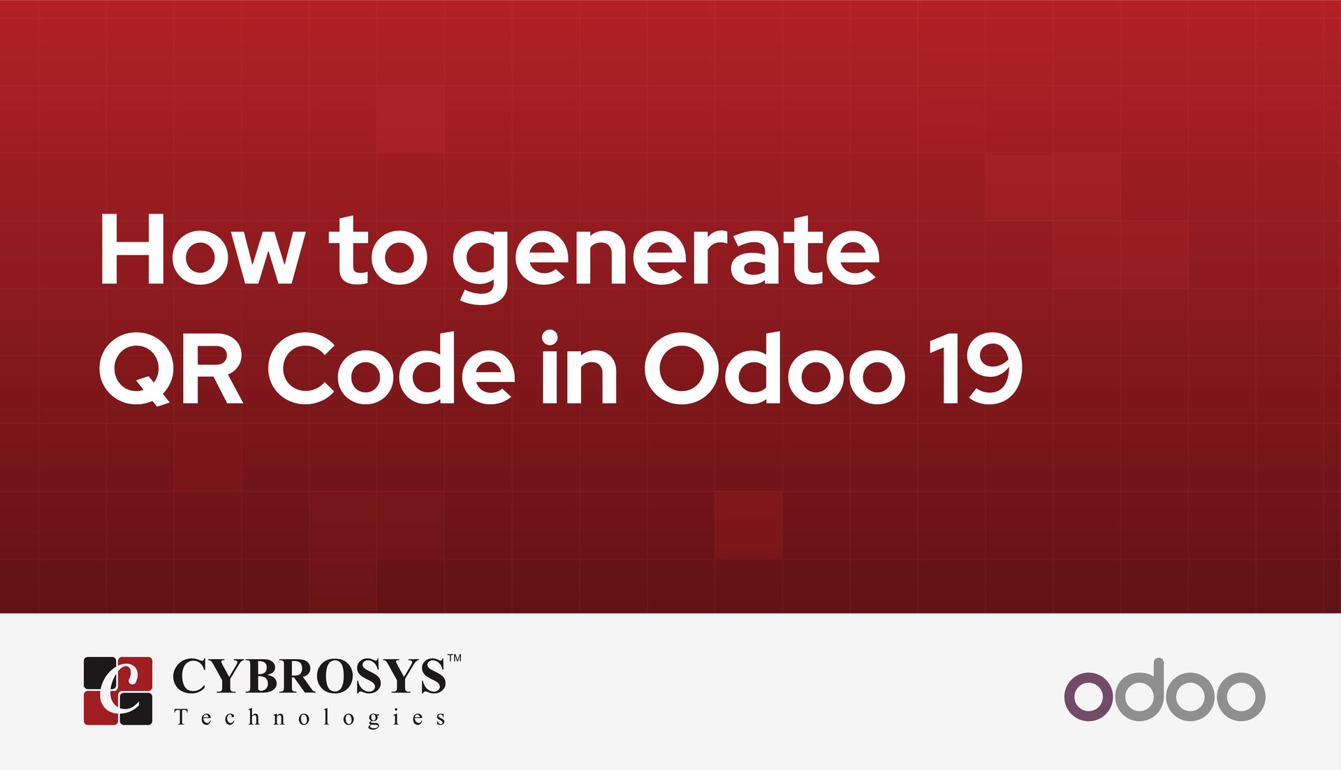 How to generate QR Code in Odoo 19