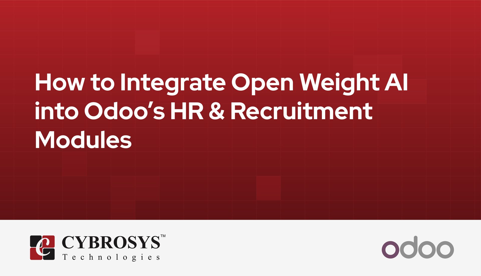How to Integrate Open Weight AI into Odoo’s HR & Recruitment Modules