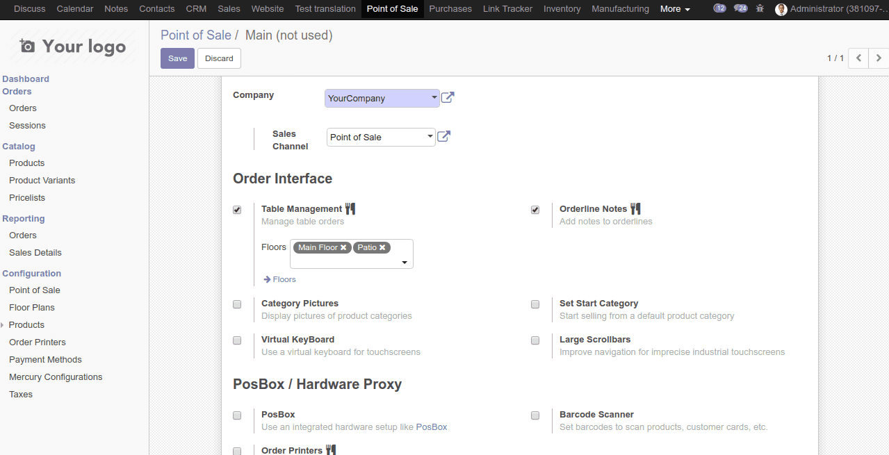 How to Manage POS Order Interface in Odoo