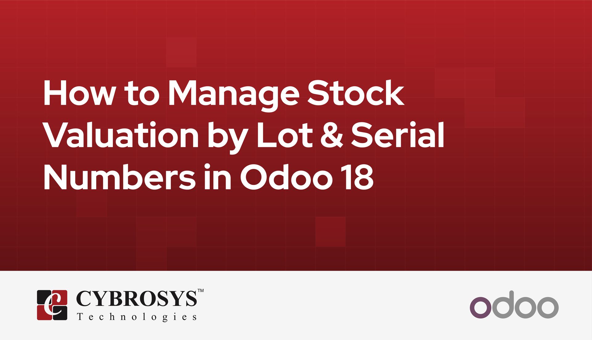 How to Manage Stock Valuation by Lot & Serial Numbers in Odoo 18