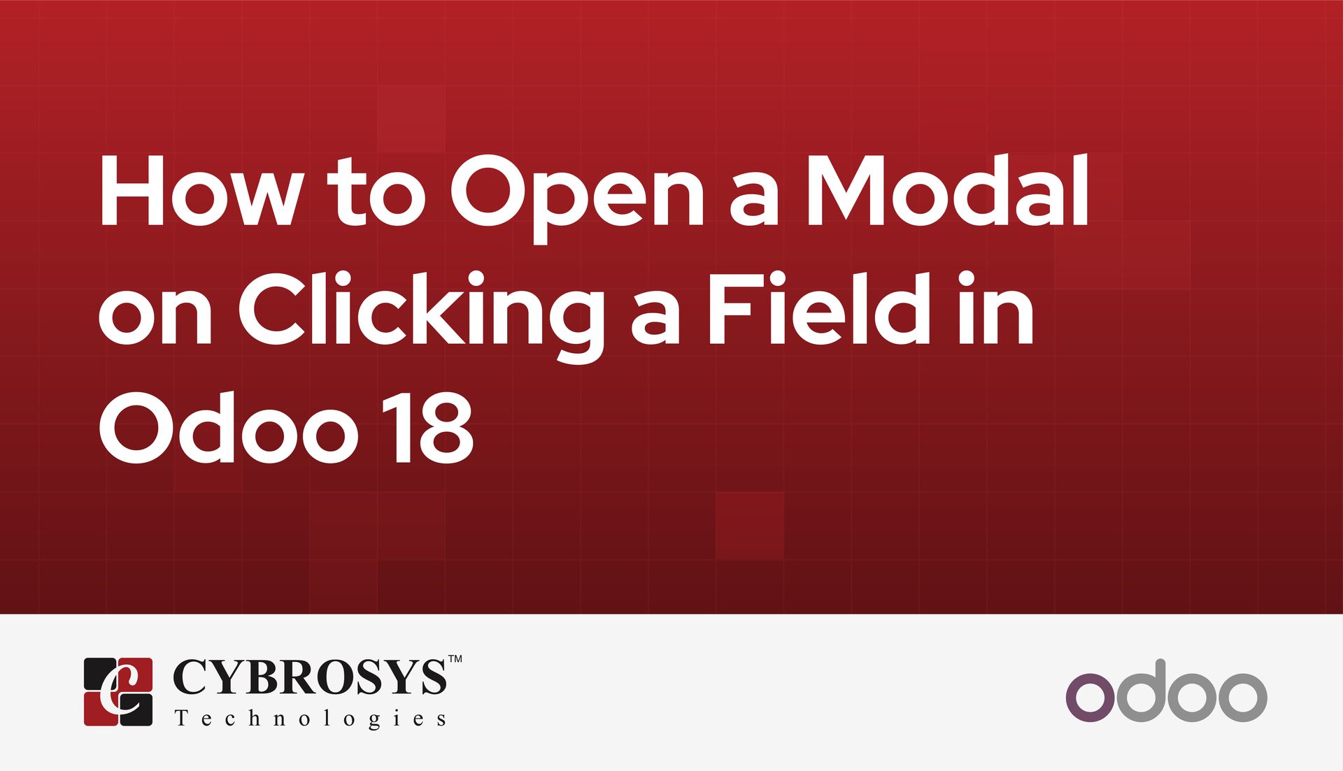 How to Open a Modal on Clicking a Field in Odoo 18