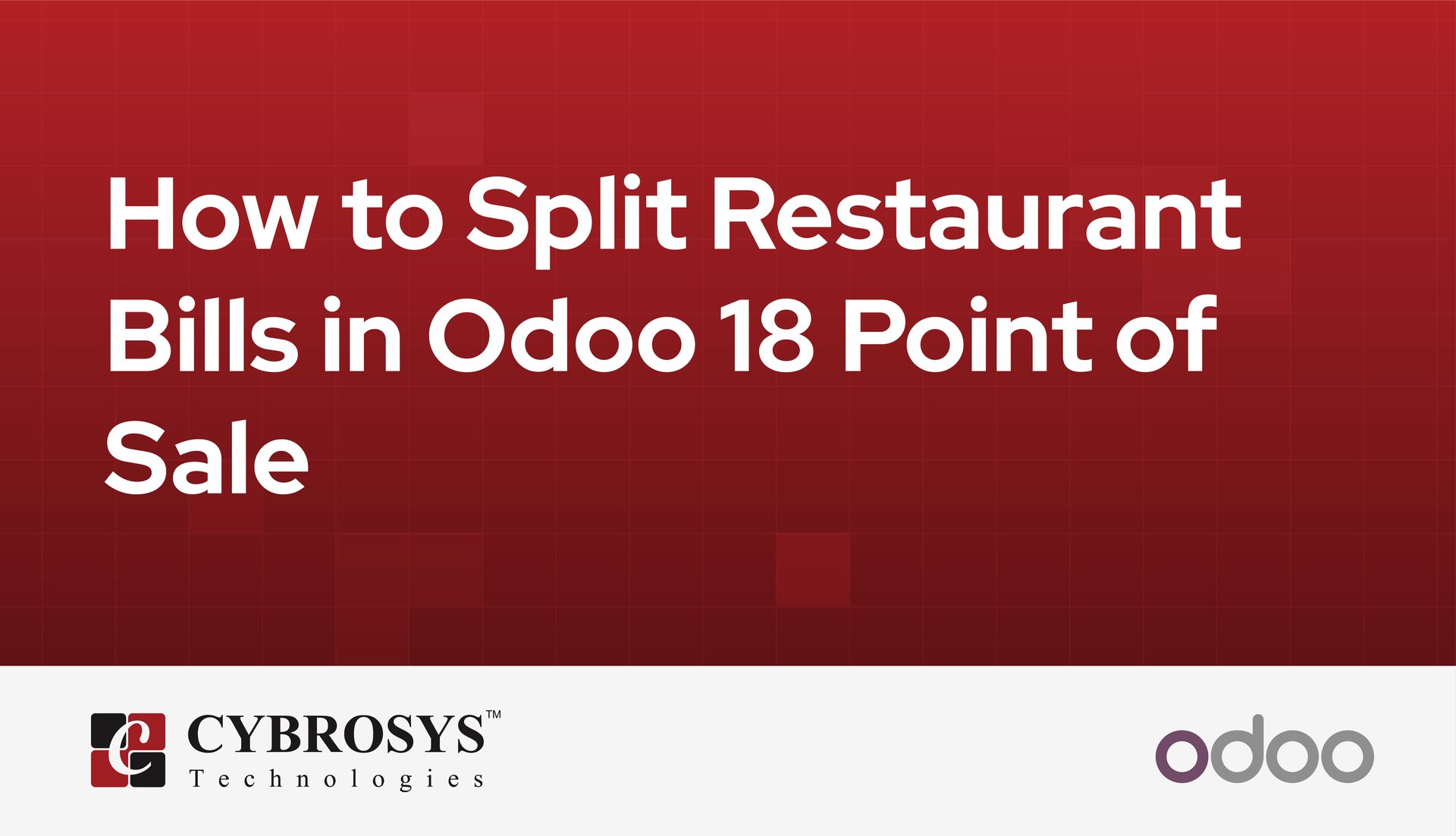 How to Split Restaurant Bills in Odoo 18 Point of Sale