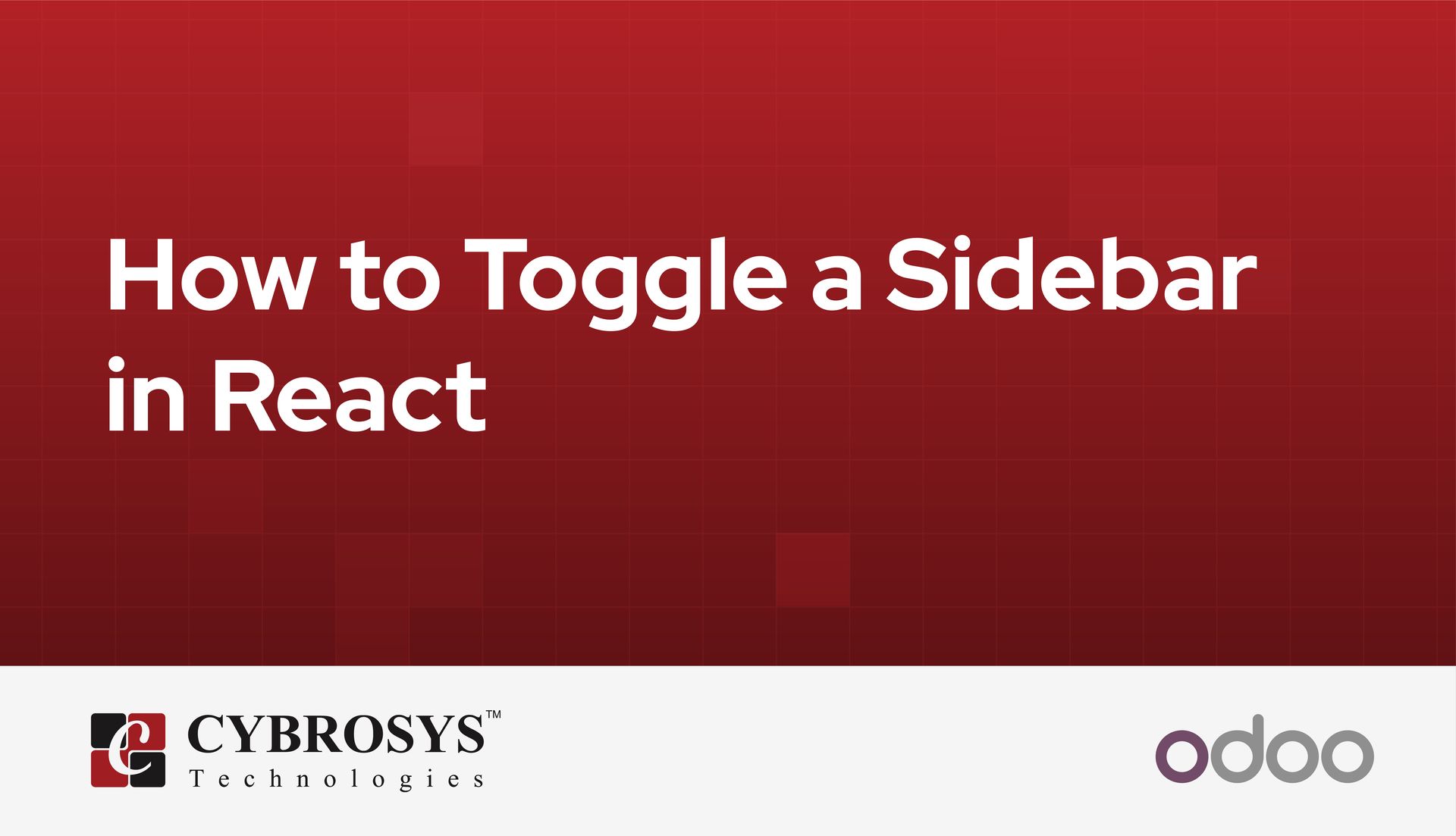 How to Toggle a Sidebar in React