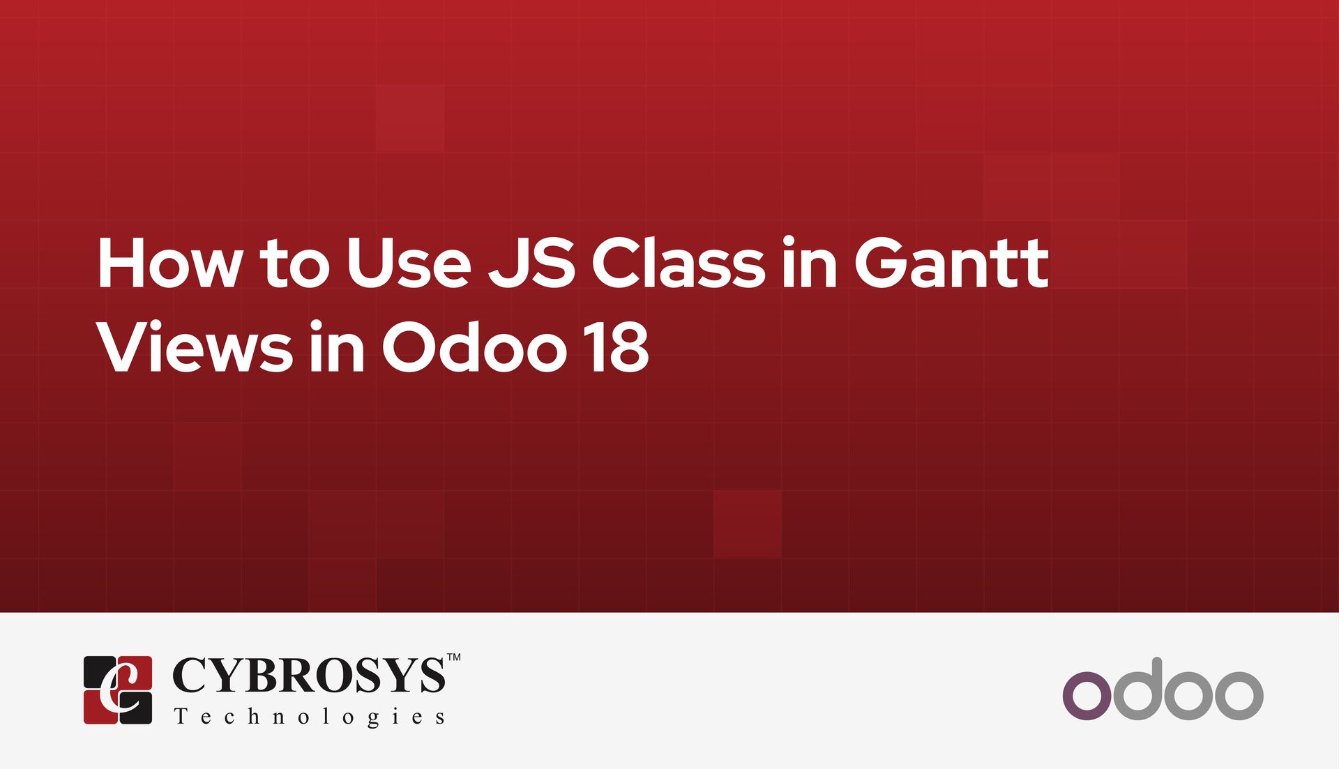 How To Use Js Class In Gantt Views In Odoo 18