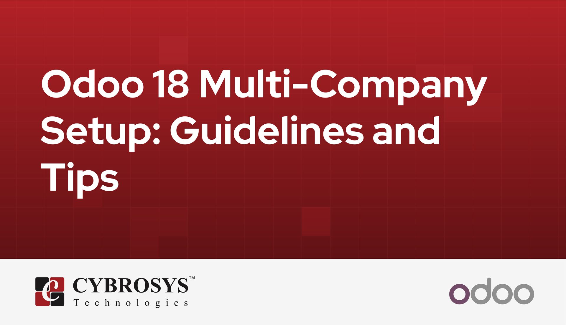 Odoo 18 Multi-Company Setup: Guidelines and Tips