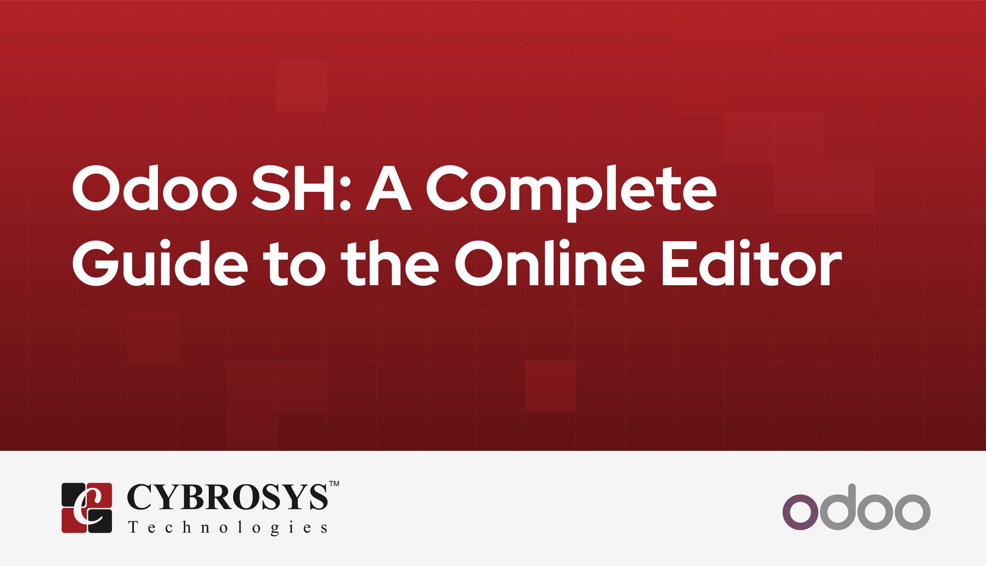 Odoo SH: A Complete Guide to the Online Editor