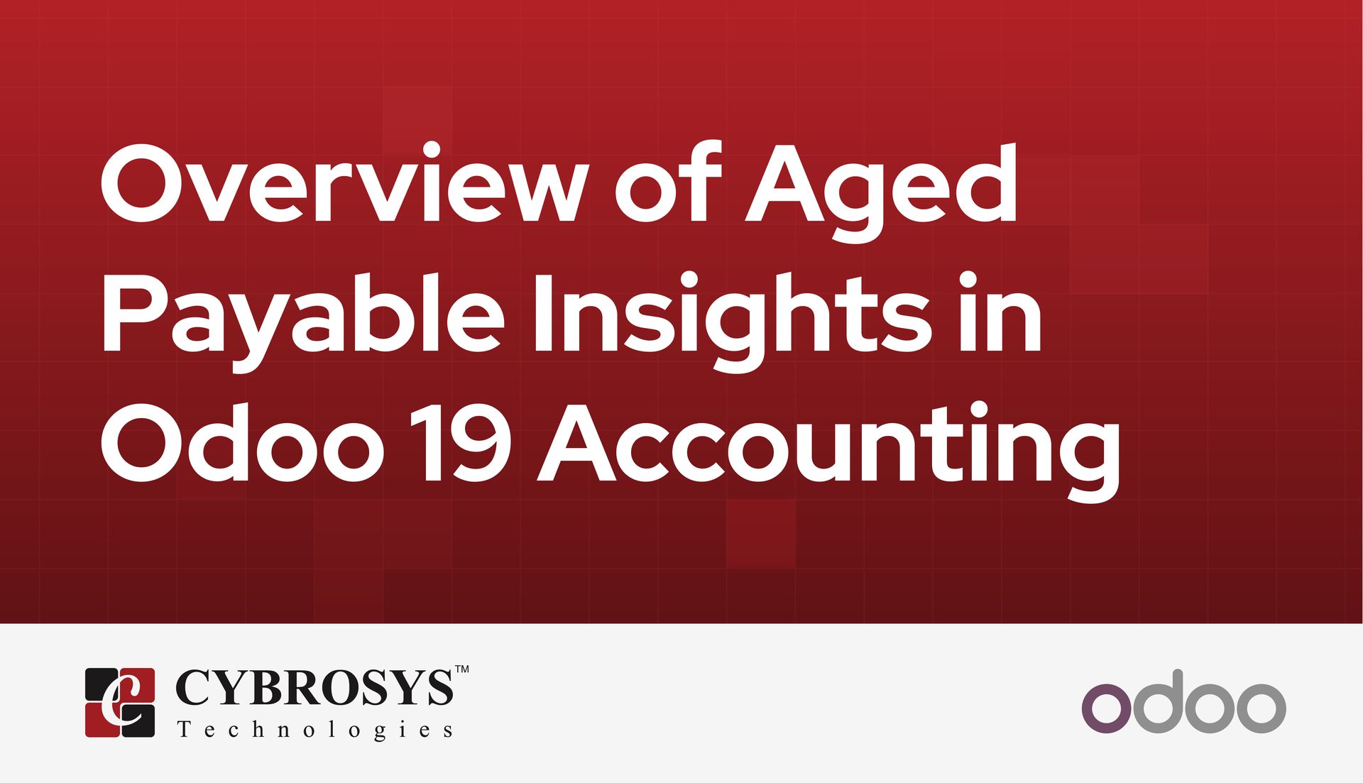 Overview of Aged Payable Insights in Odoo 19 Accounting