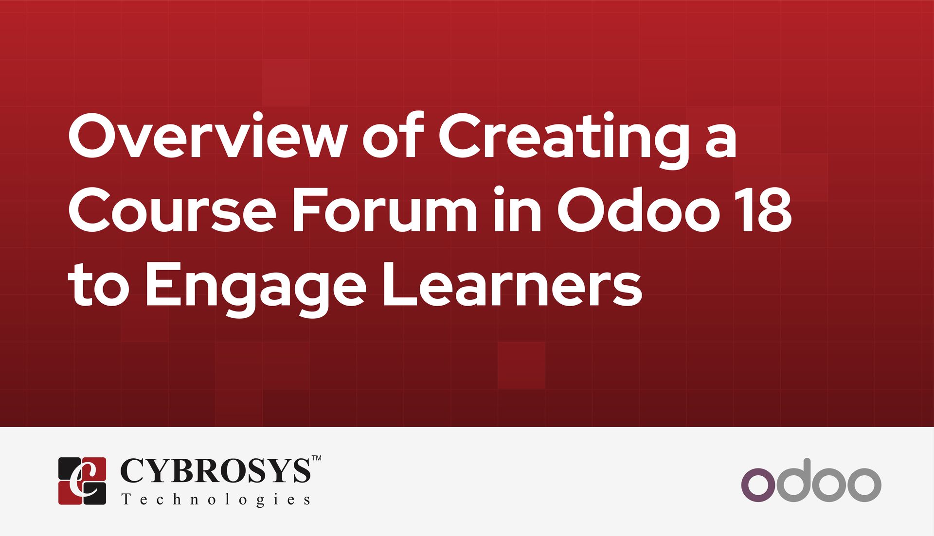 Overview of Creating a Course Forum in Odoo 18 to Engage Learners