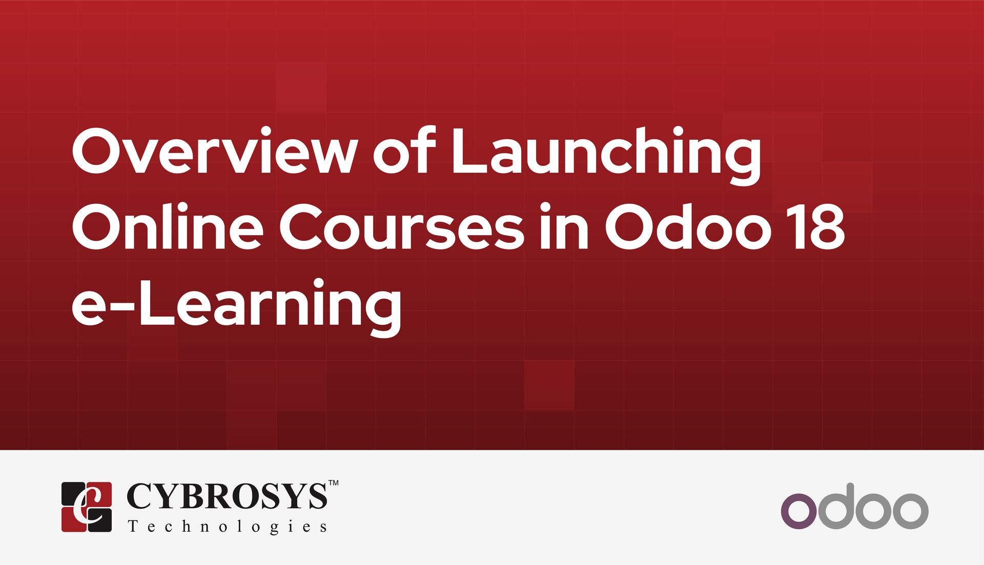 Overview of Launching Online Courses in Odoo 18 e-Learning