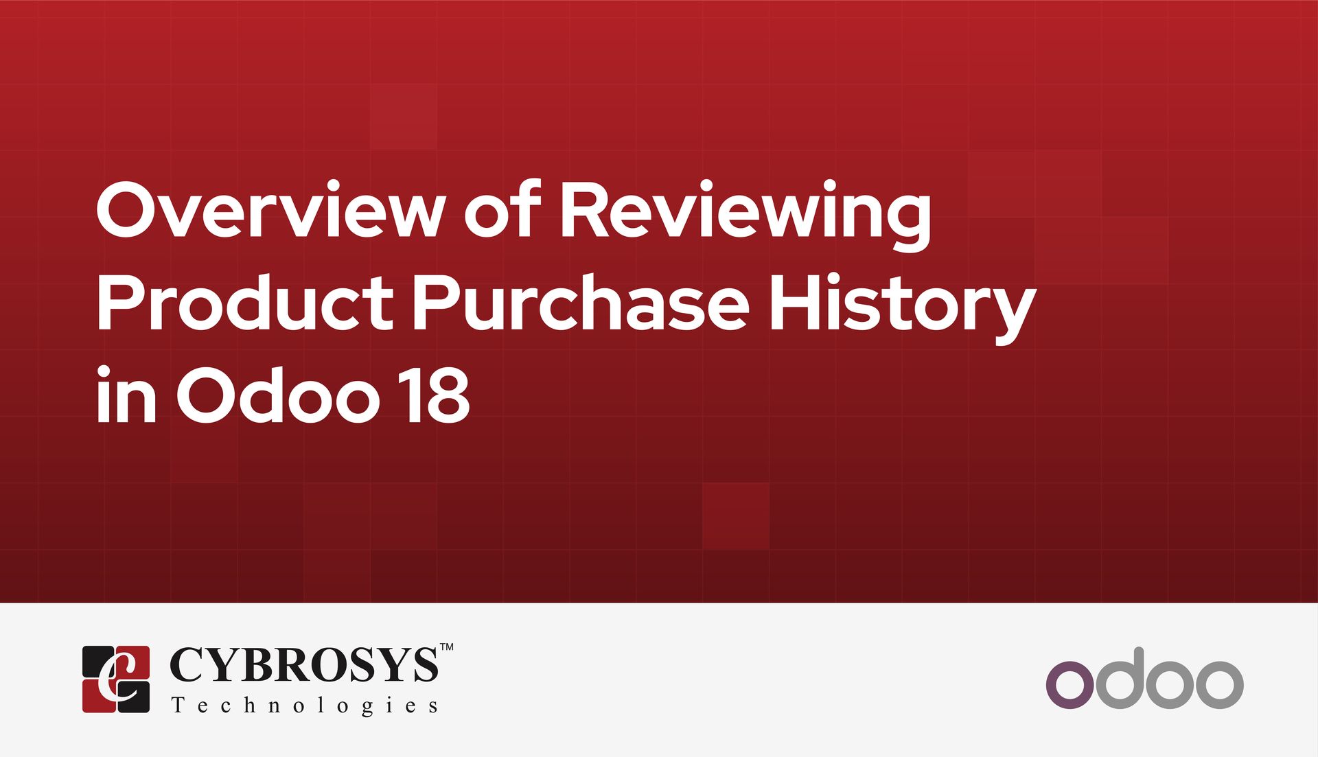 Overview of Reviewing Product Purchase History in Odoo 18