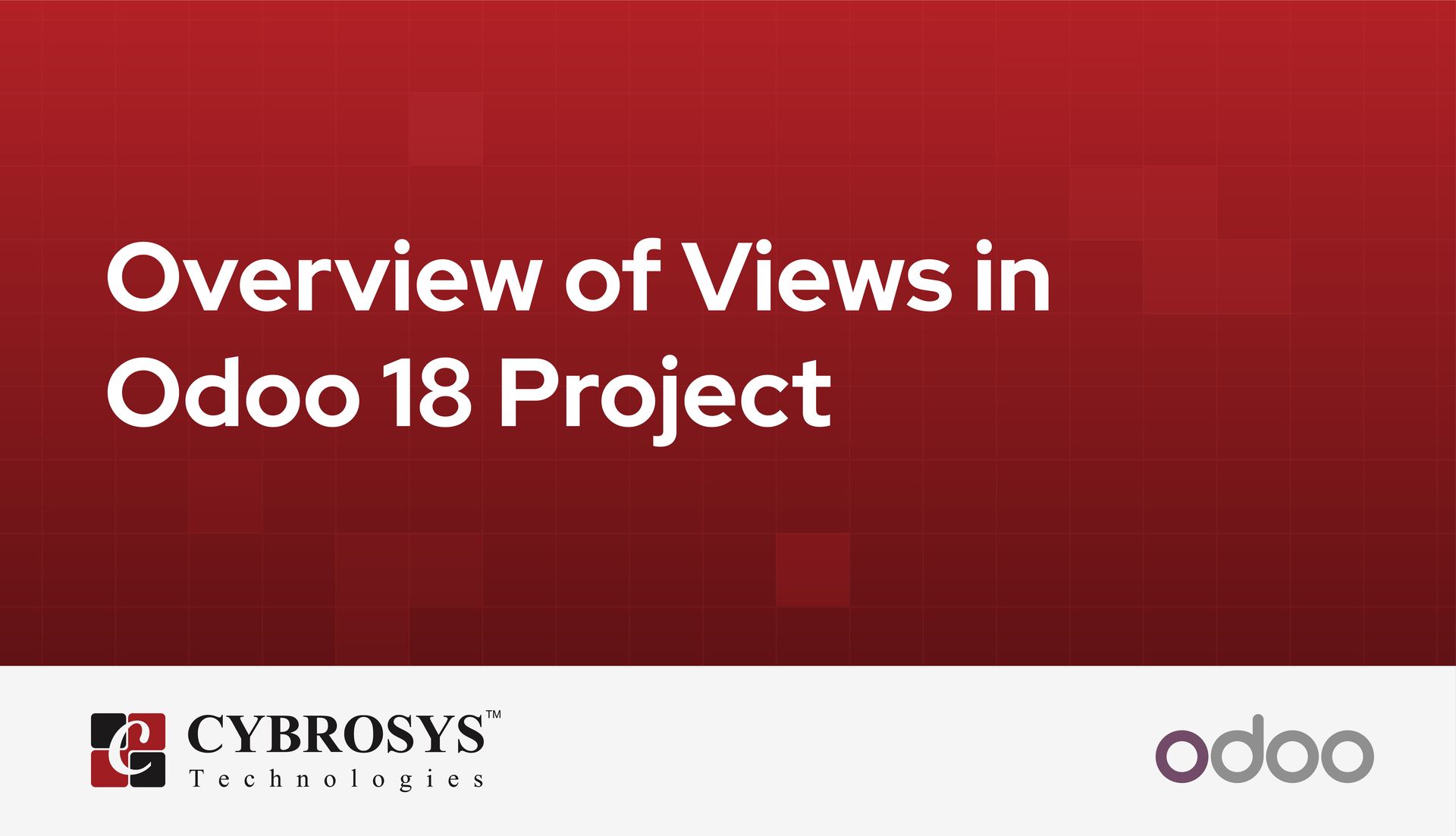 Overview of Views in Odoo 18 Project