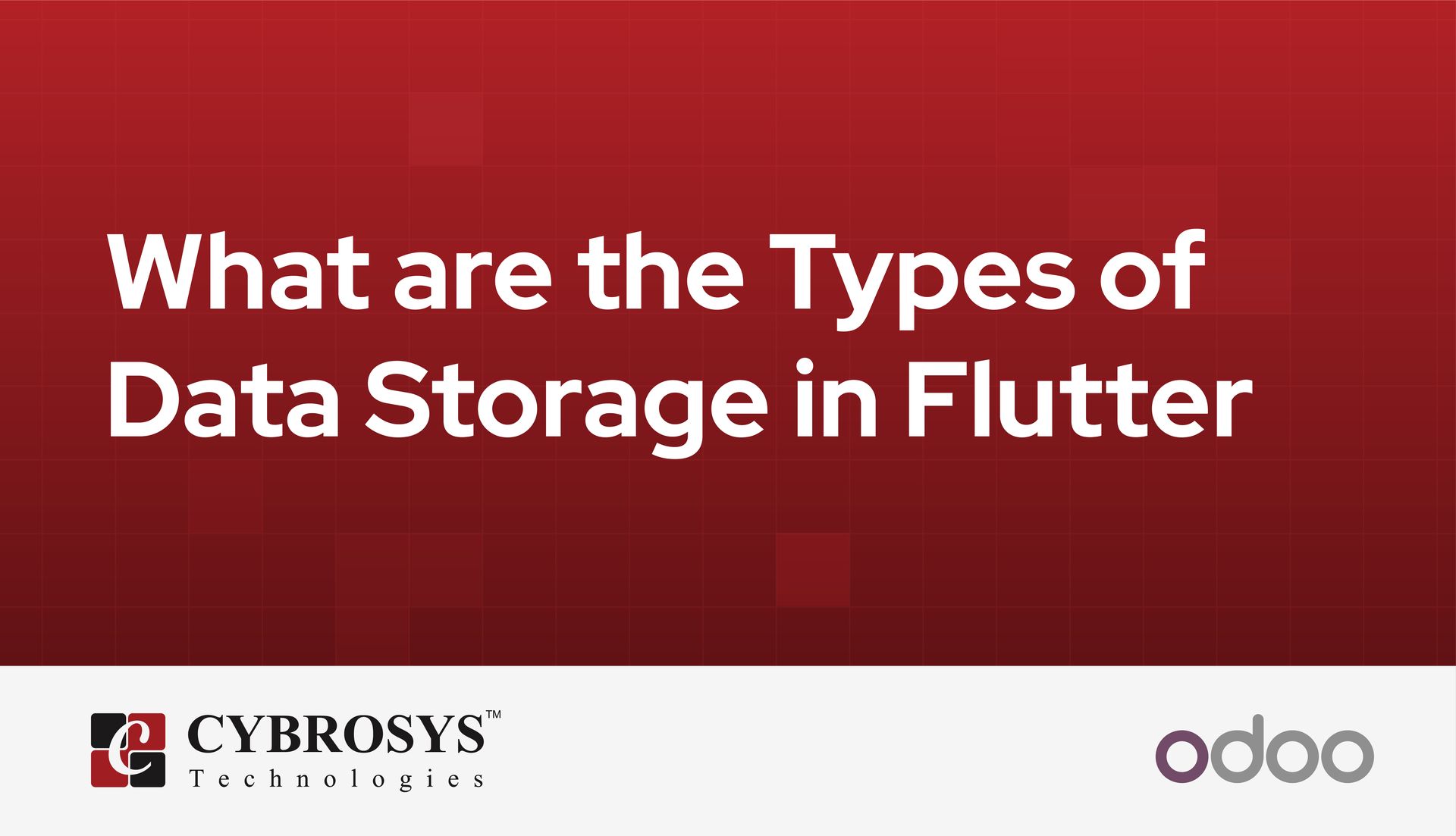 What are the Types of Data Storage in Flutter