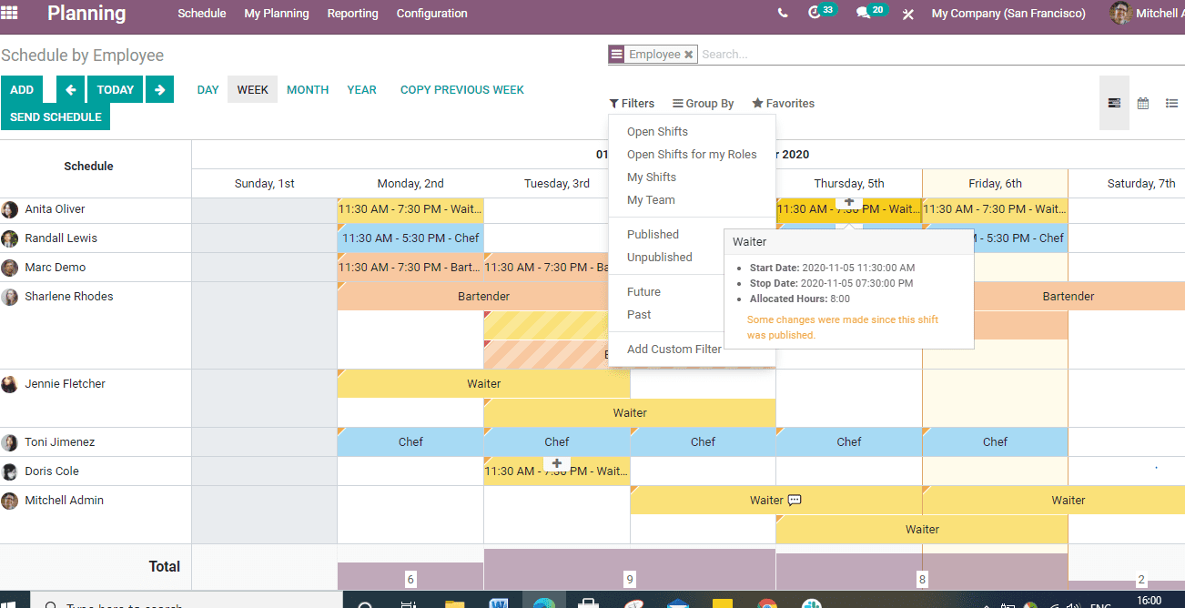 Planning - Odoo v14 Book | Odoo for Beginners | Cybrosys