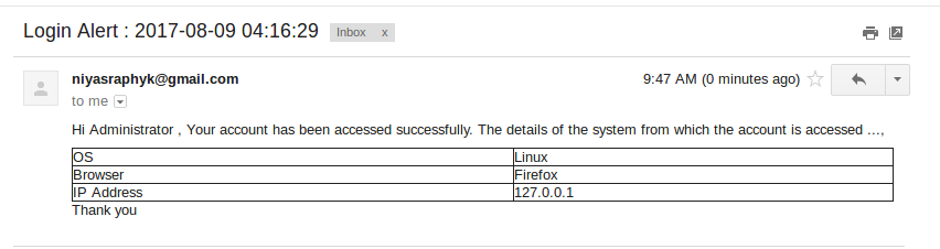 User Login Alert | Odoo apps