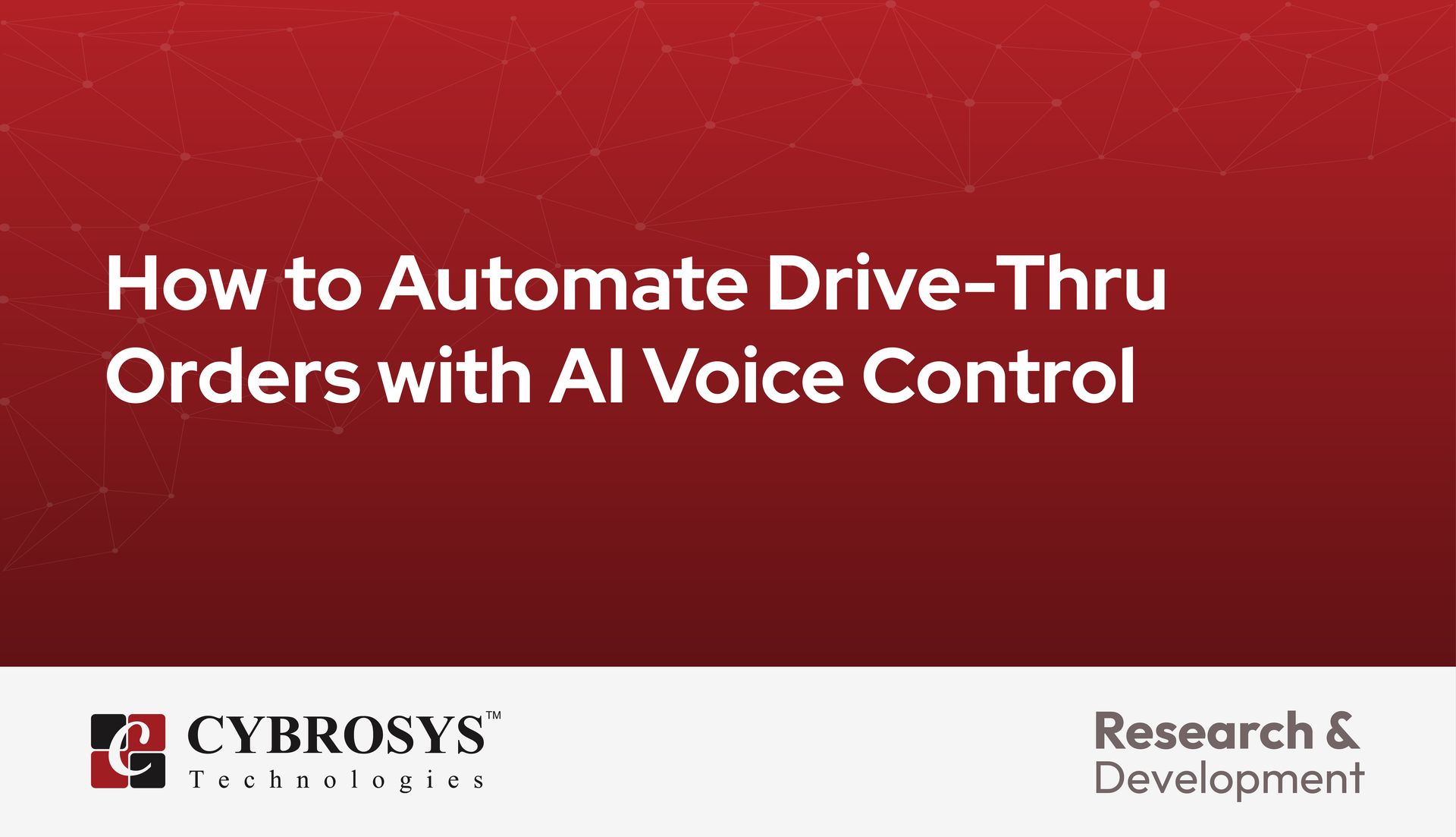 How to Automate Drive-Thru Orders with AI Voice Control