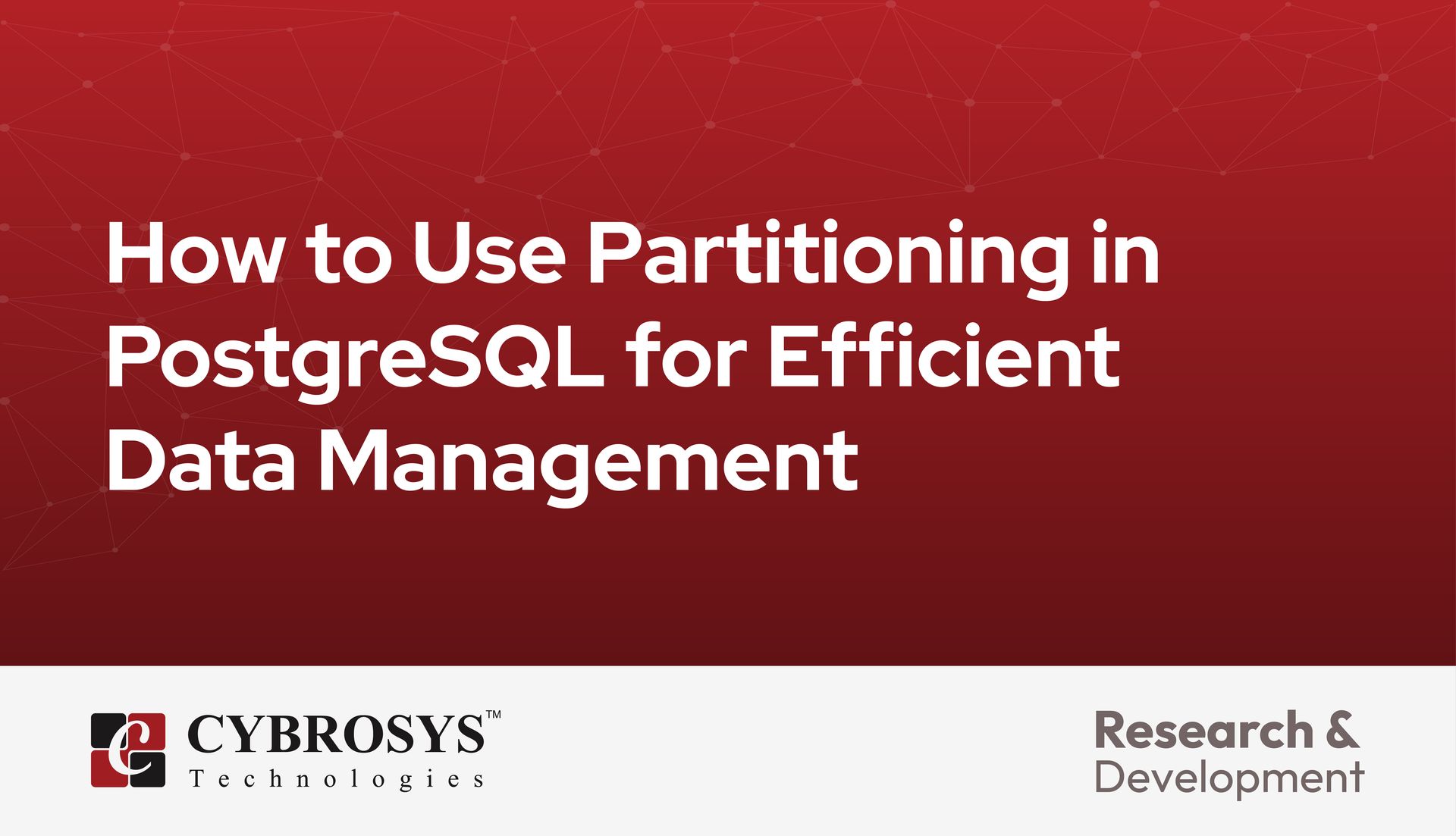 How to Use Partitioning in PostgreSQL for Efficient Data Management