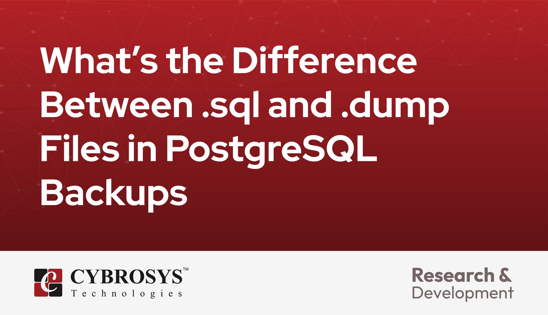 What’s the Difference Between .sql and .dump Files in PostgreSQL Backups